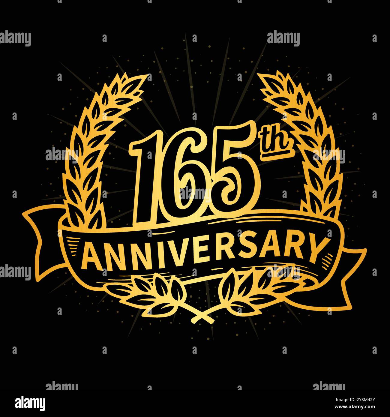 165 years anniversary celebration logotype. 165th anniversary logo ...