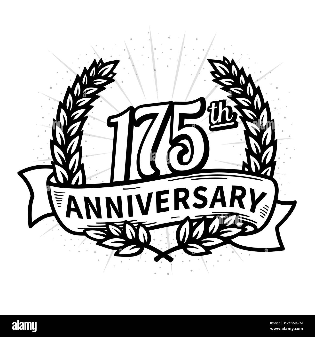 175 years anniversary celebration logotype. 175th anniversary logo ...