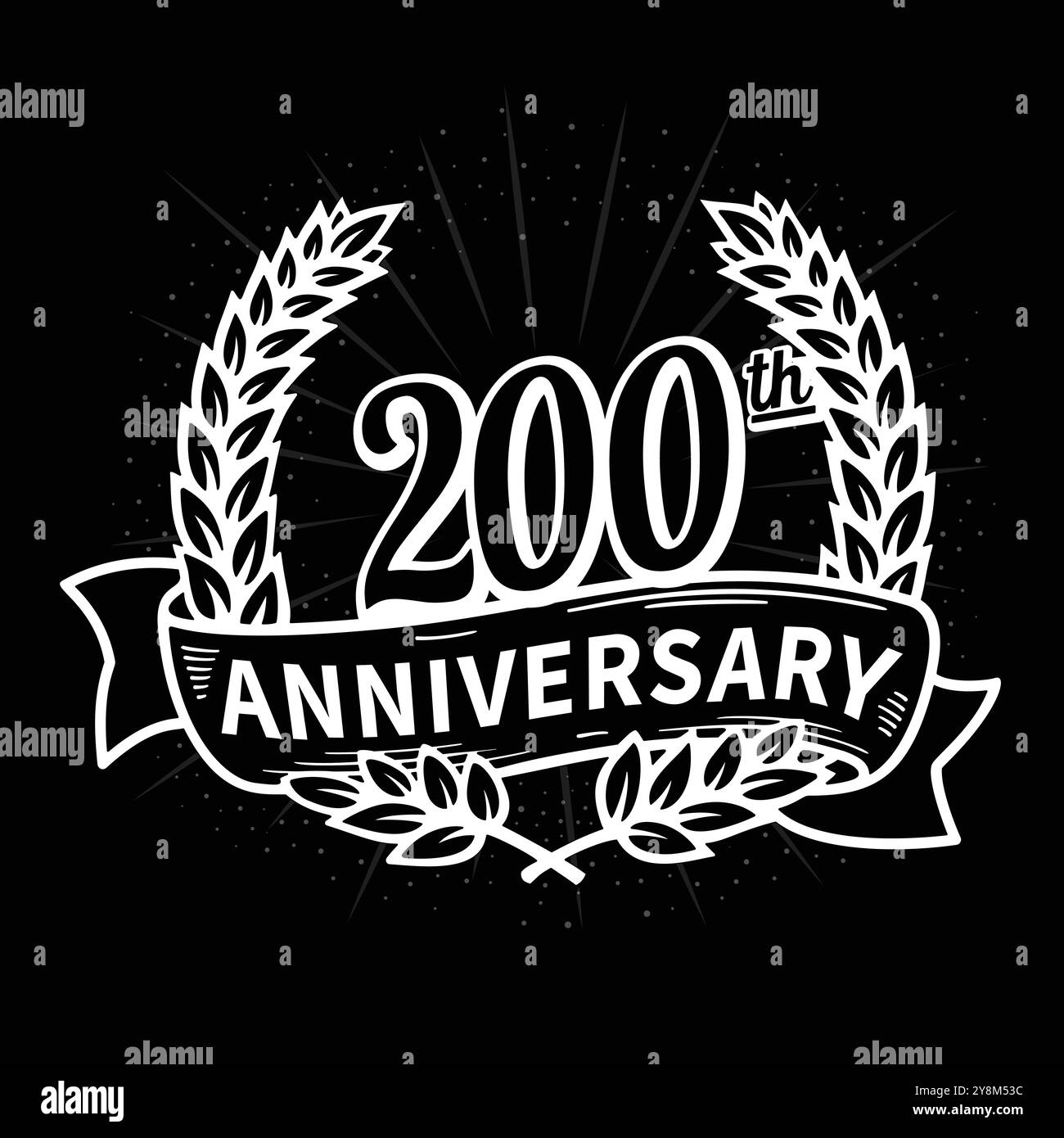 200 years anniversary celebration logotype. 200th anniversary logo ...