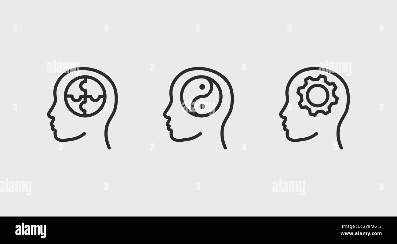 Mind Concepts Icons Stock Vector Image & Art - Alamy