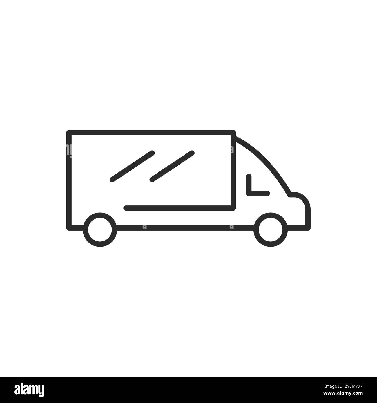 Small Delivery Truck Icon Stock Vector Image & Art - Alamy