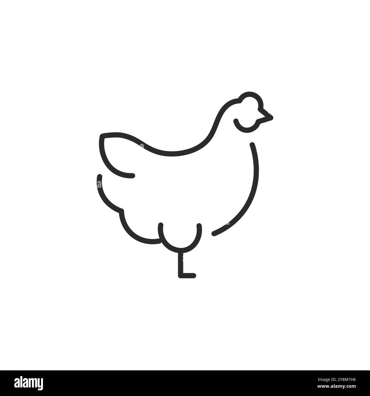 Rooster pecking Black and White Stock Photos & Images - Alamy