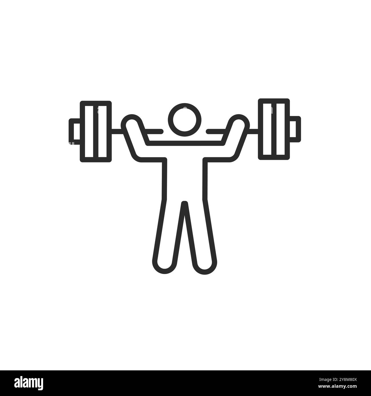 Weightlifter in powerlifting competition squat hi-res stock photography ...
