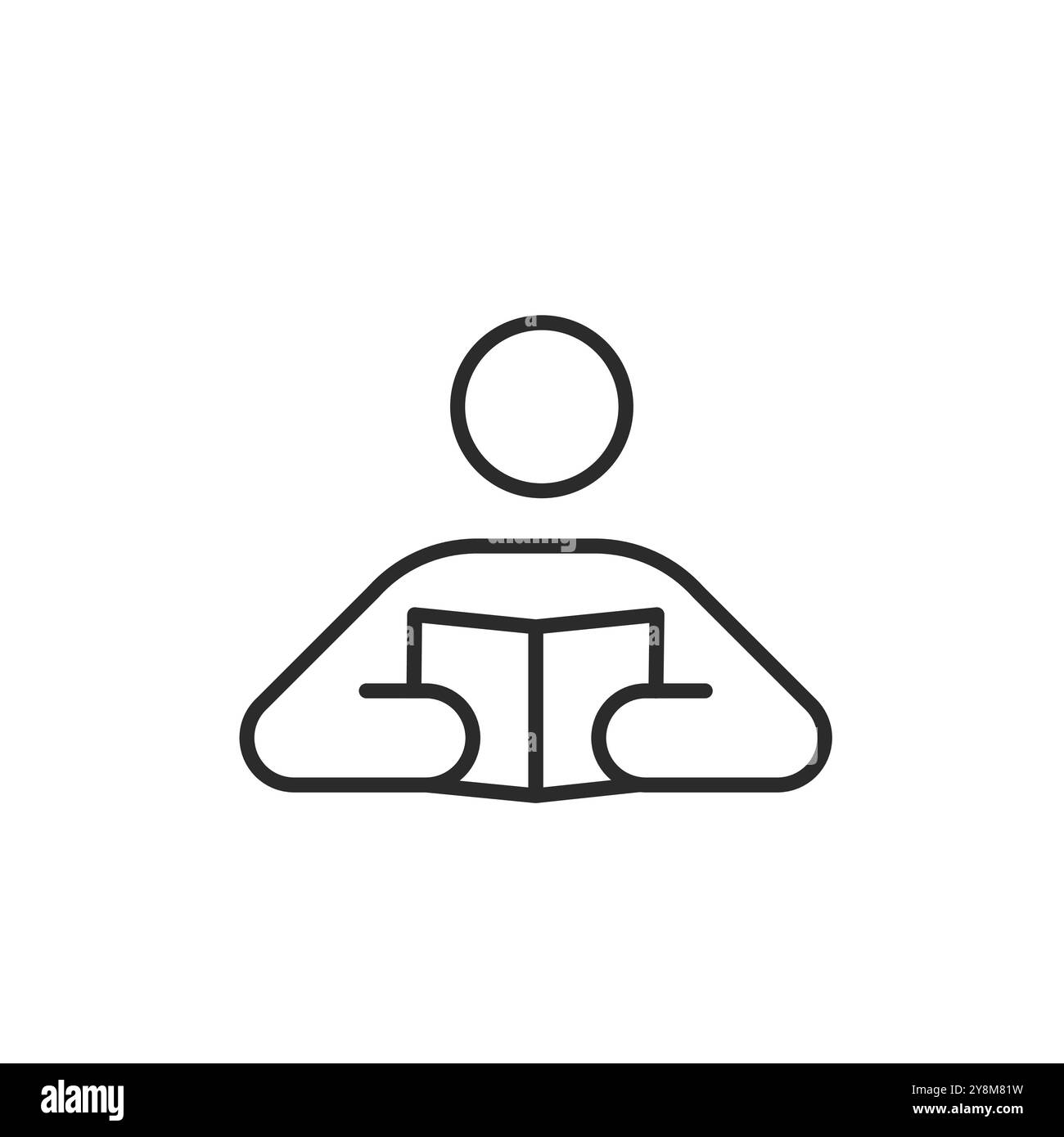 Reading Book Icon Stock Vector Image & Art - Alamy