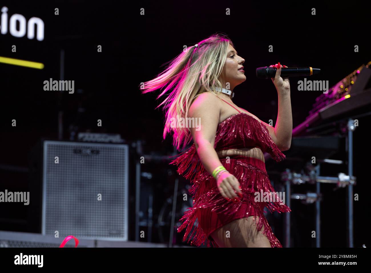 Robyn Regan performs live at iMEP festival in Accrington Uk 21st september 2024 Stock Photo - Alamy