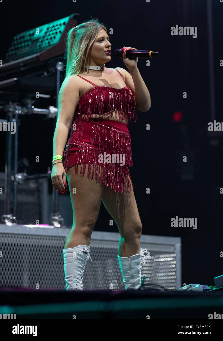 Robyn Regan performs live at iMEP festival in Accrington Uk 21st september 2024 Stock Photo - Alamy