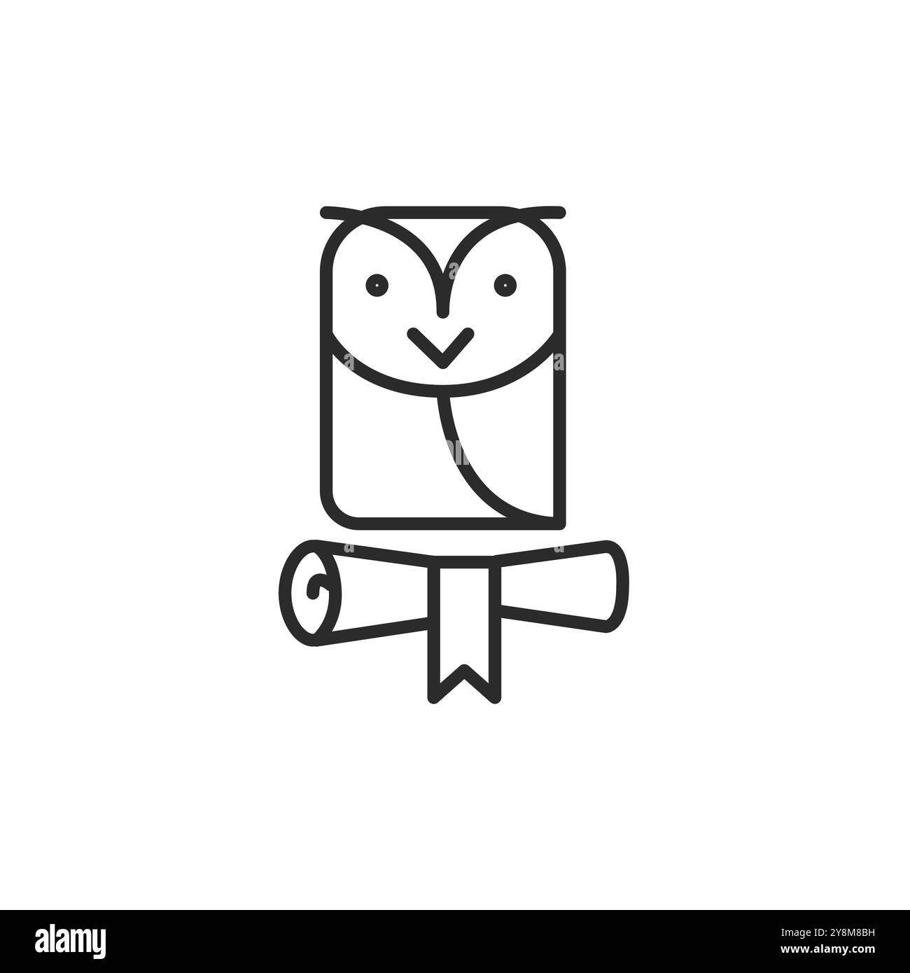 Degree owl icon hi-res stock photography and images - Alamy