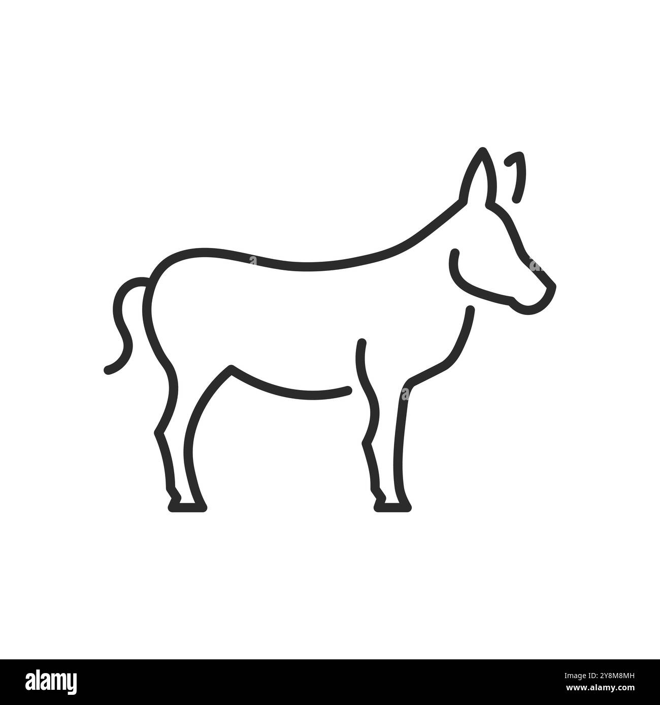 Donkey countryside Stock Vector Images - Alamy