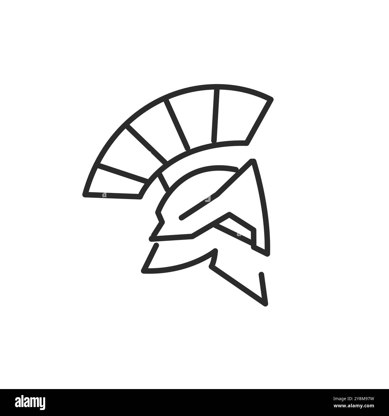 Ancient Warrior Helmet Icon Stock Vector Image & Art - Alamy