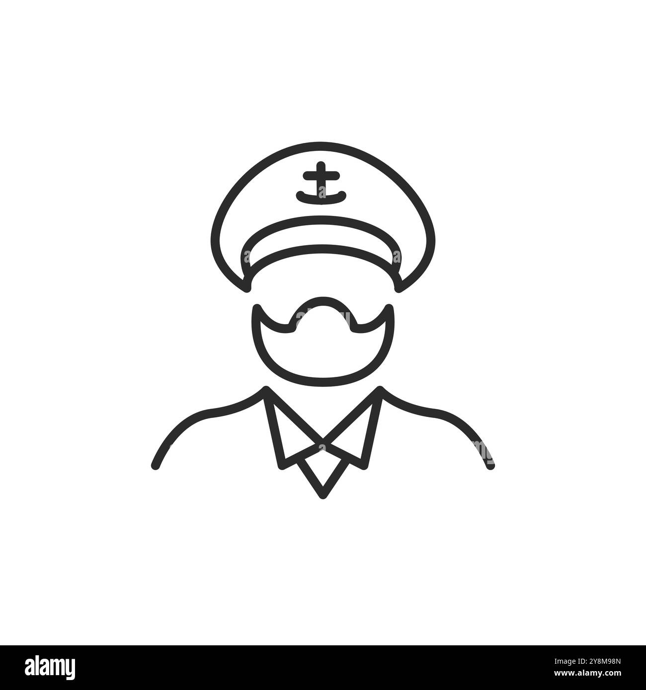 Ship Captain Icon Stock Vector Image & Art - Alamy
