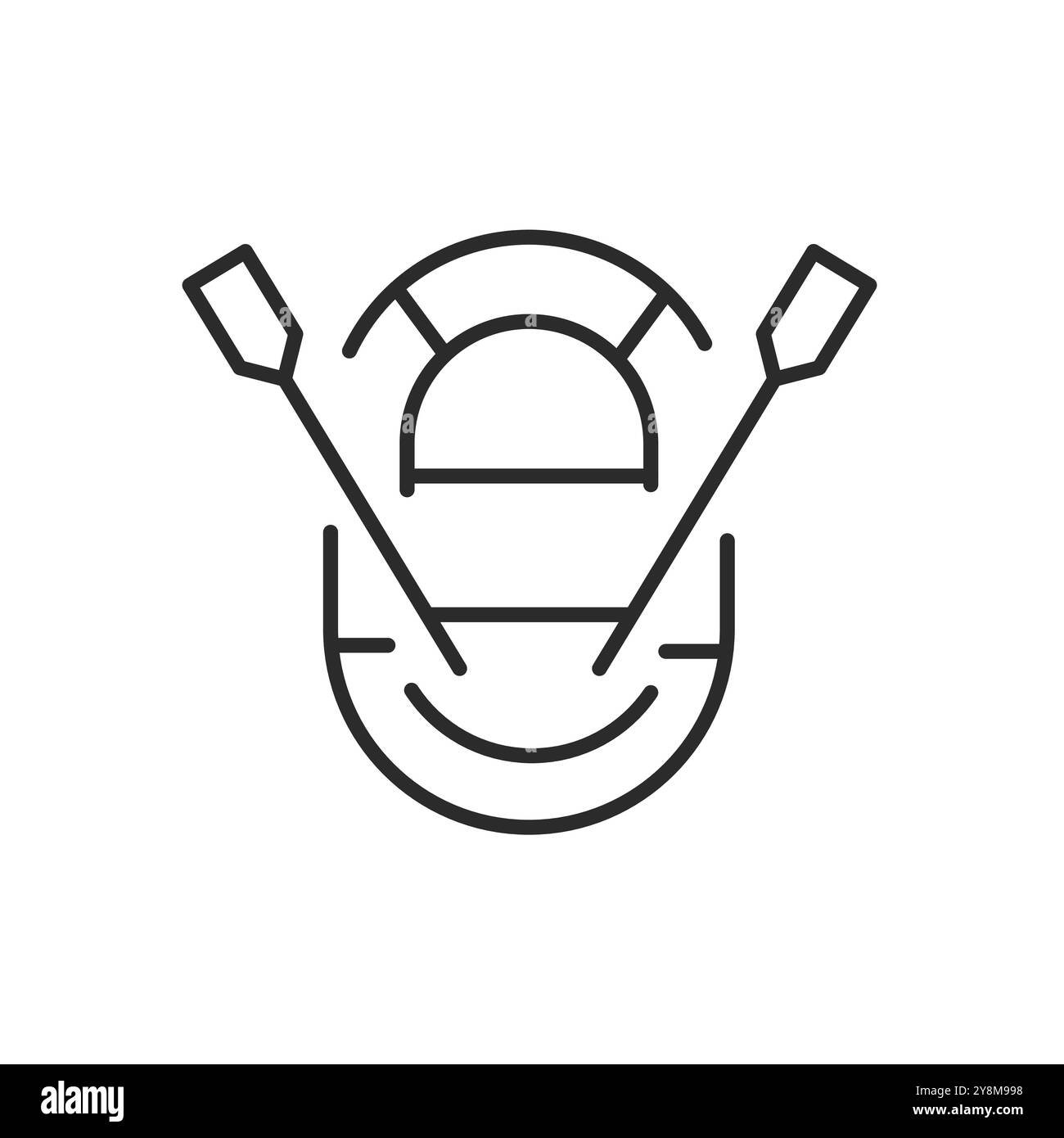 Lifebuoy and Paddles Icon Stock Vector Image & Art - Alamy