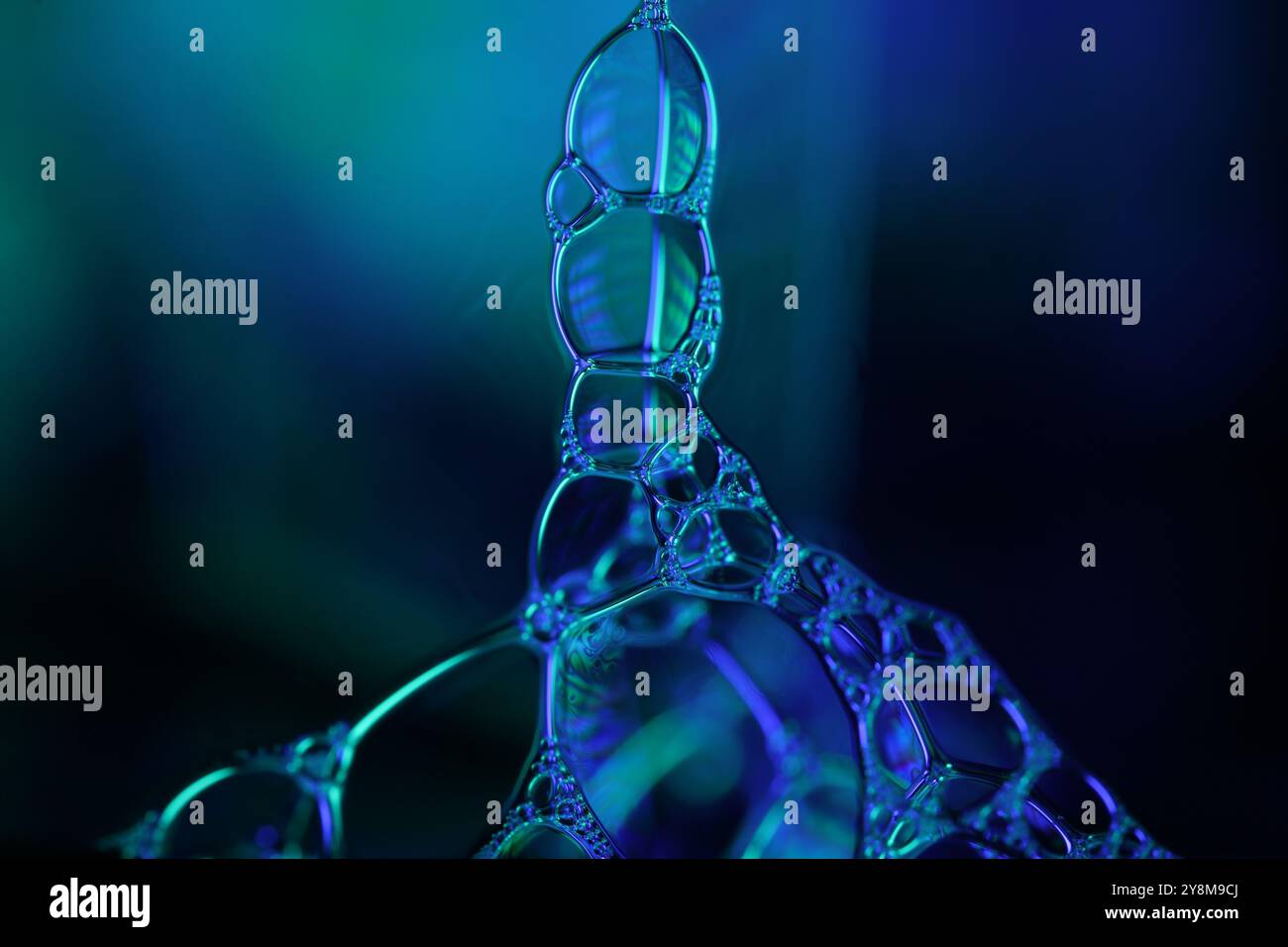 Blue and white liquid texture, liquid cells, liquid reflection ...