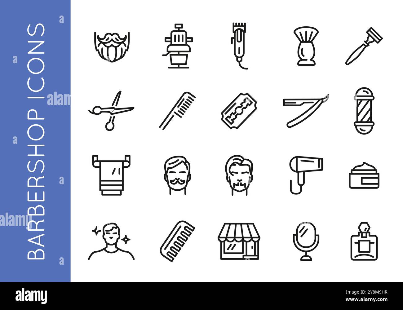 Shaving accessories man in Stock Vector Images - Alamy