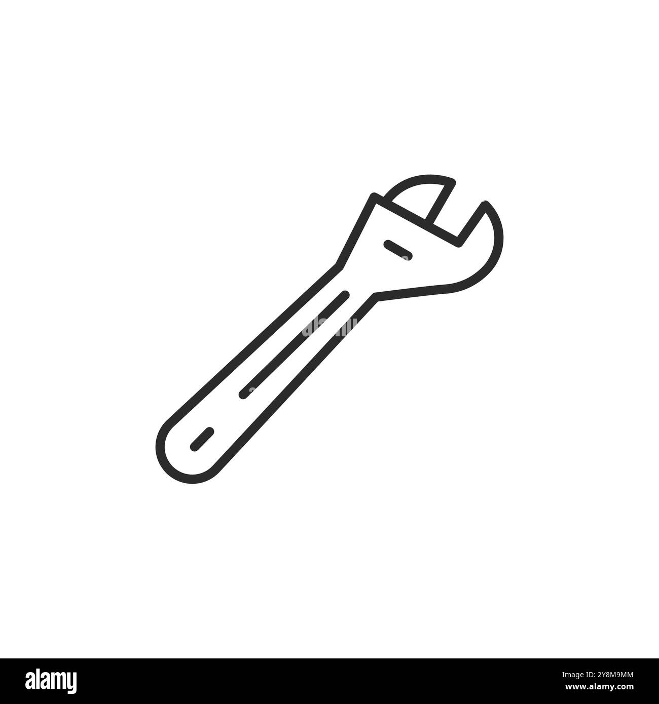 Adjustable Wrench Icon Stock Vector Image & Art - Alamy