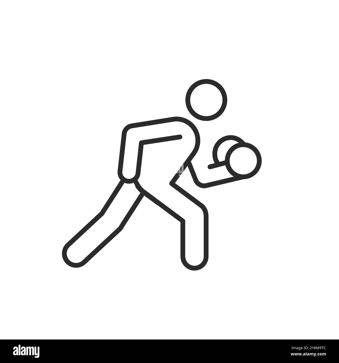 Biceps Exercise Icon Stock Vector Image & Art - Alamy