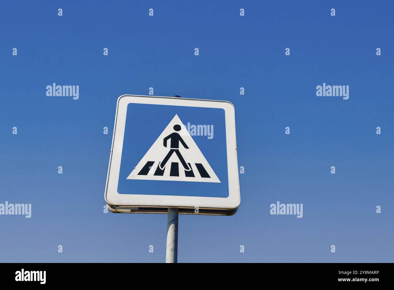Traffic signs pedestrian crossing, zebra crossing, road safety, Germany ...
