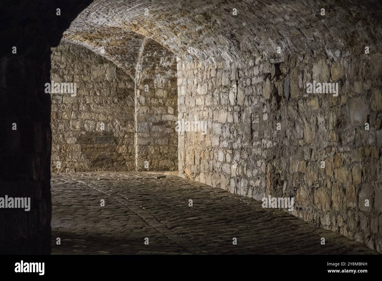 Gateway of a medieval fortress Stock Photo - Alamy