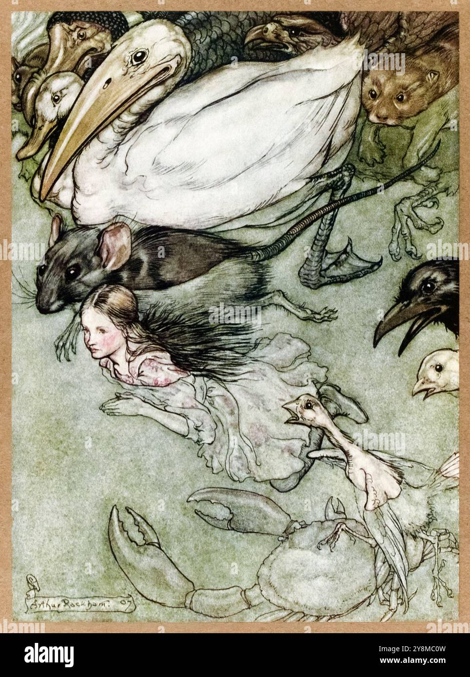 “The Pool of Tears” illustration from 'Alice's Adventures in Wonderland ...