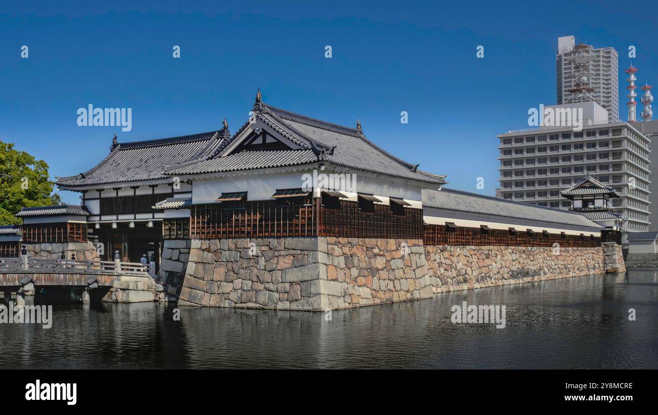 Hiroshima, Japan - 6th March 2018 - Hiroshima Castle, traditional ...