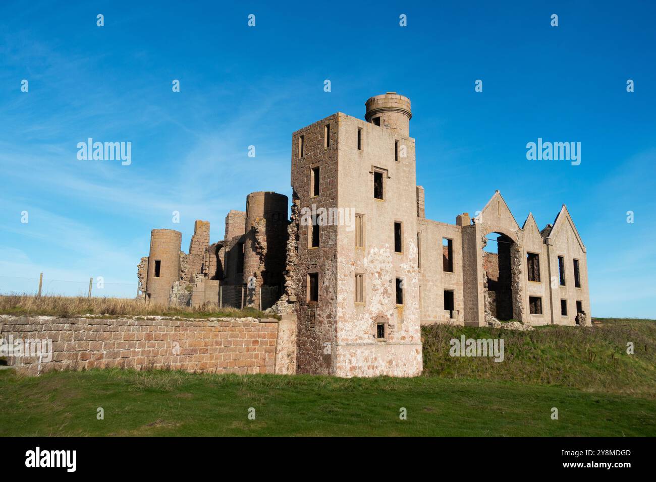 Slains Castle near Cruden Bay, Aberdeenshire, Scotland Stock Photo - Alamy