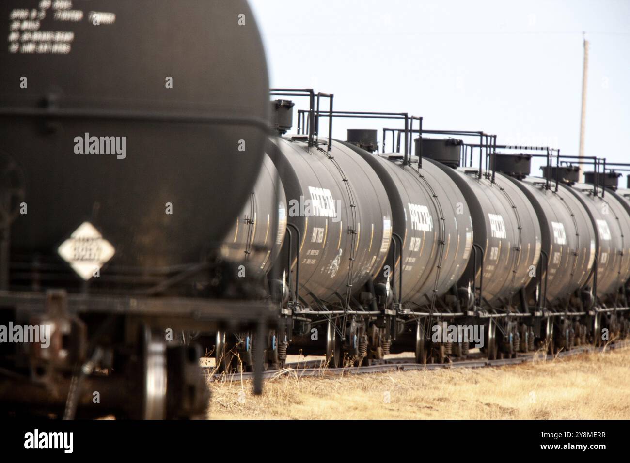 Crude Oil Transport Freight Train Cars Canada Stock Photo - Alamy