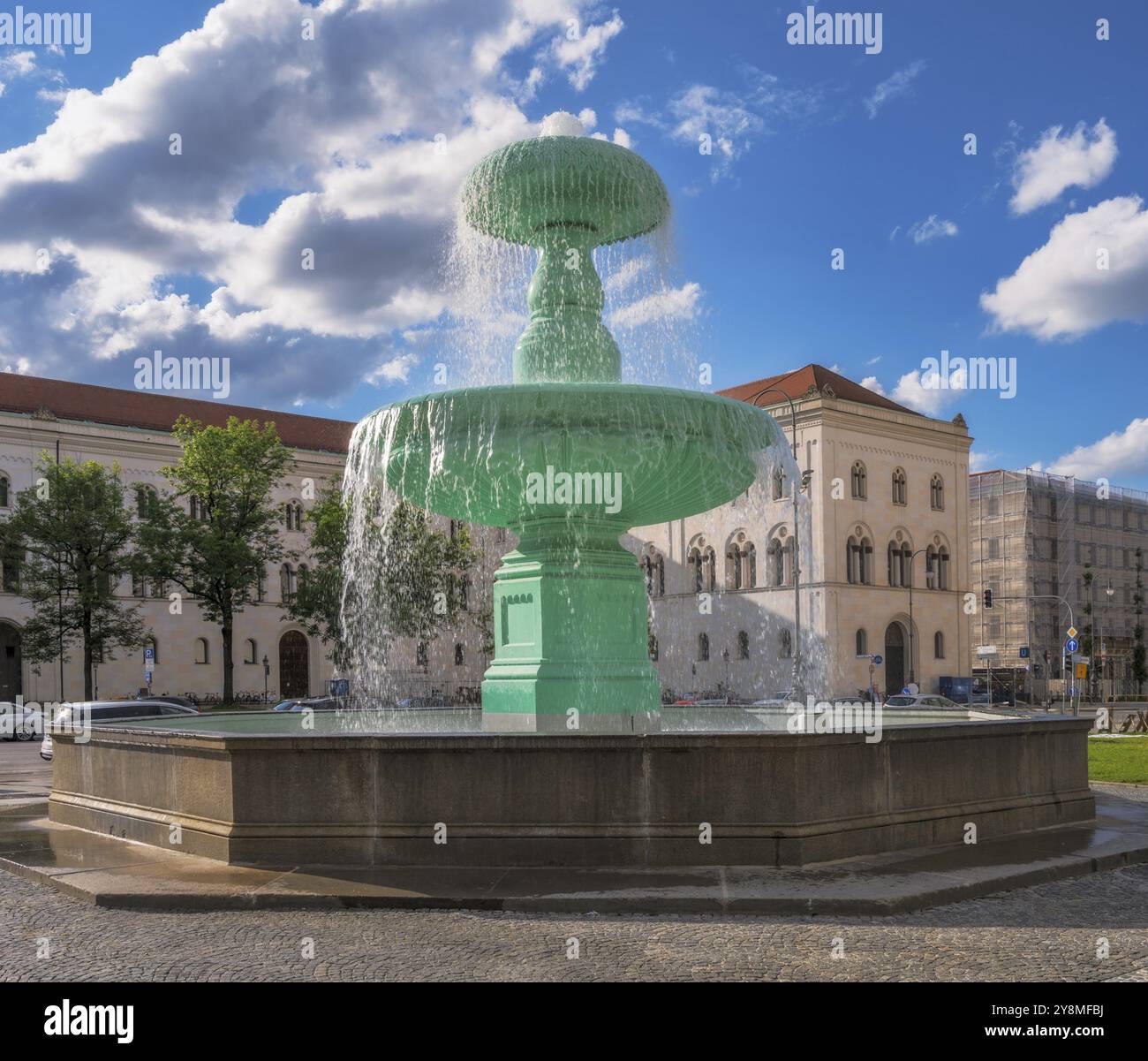 Fountain at the Ludwig Maximilian University of Munich Stock Photo - Alamy