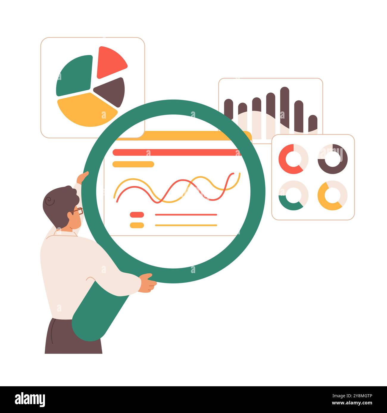 Benchmark performance or KPI key performance indicator measurement ...
