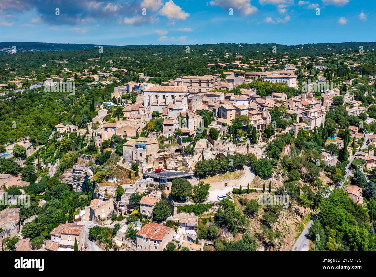 View on Gordes, a small typical town in Provence, France. Discover the ...