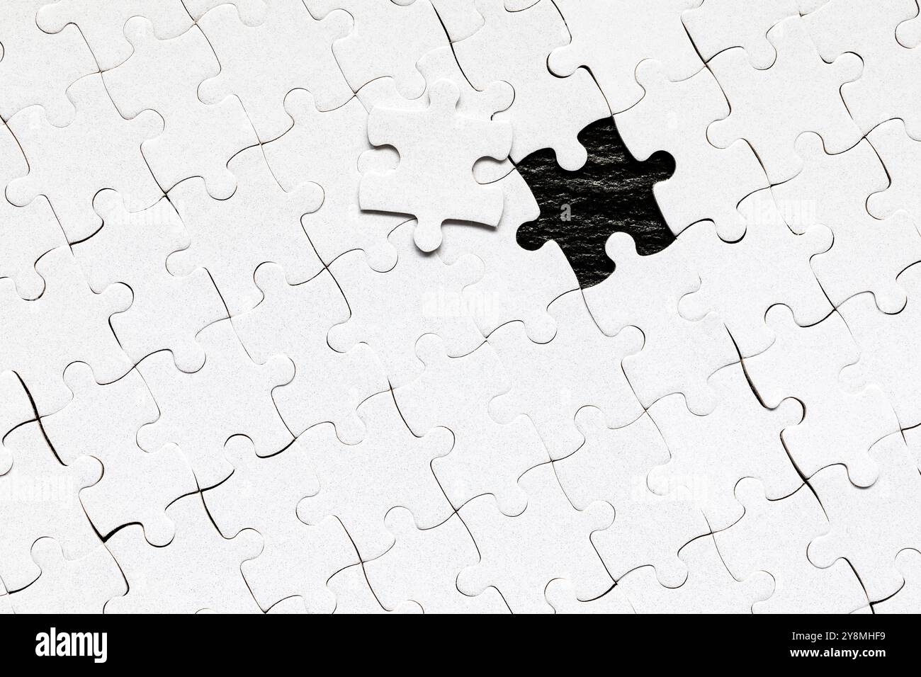 Jigsaw puzzle with missing piece. Missing puzzle pieces. Concept image ...