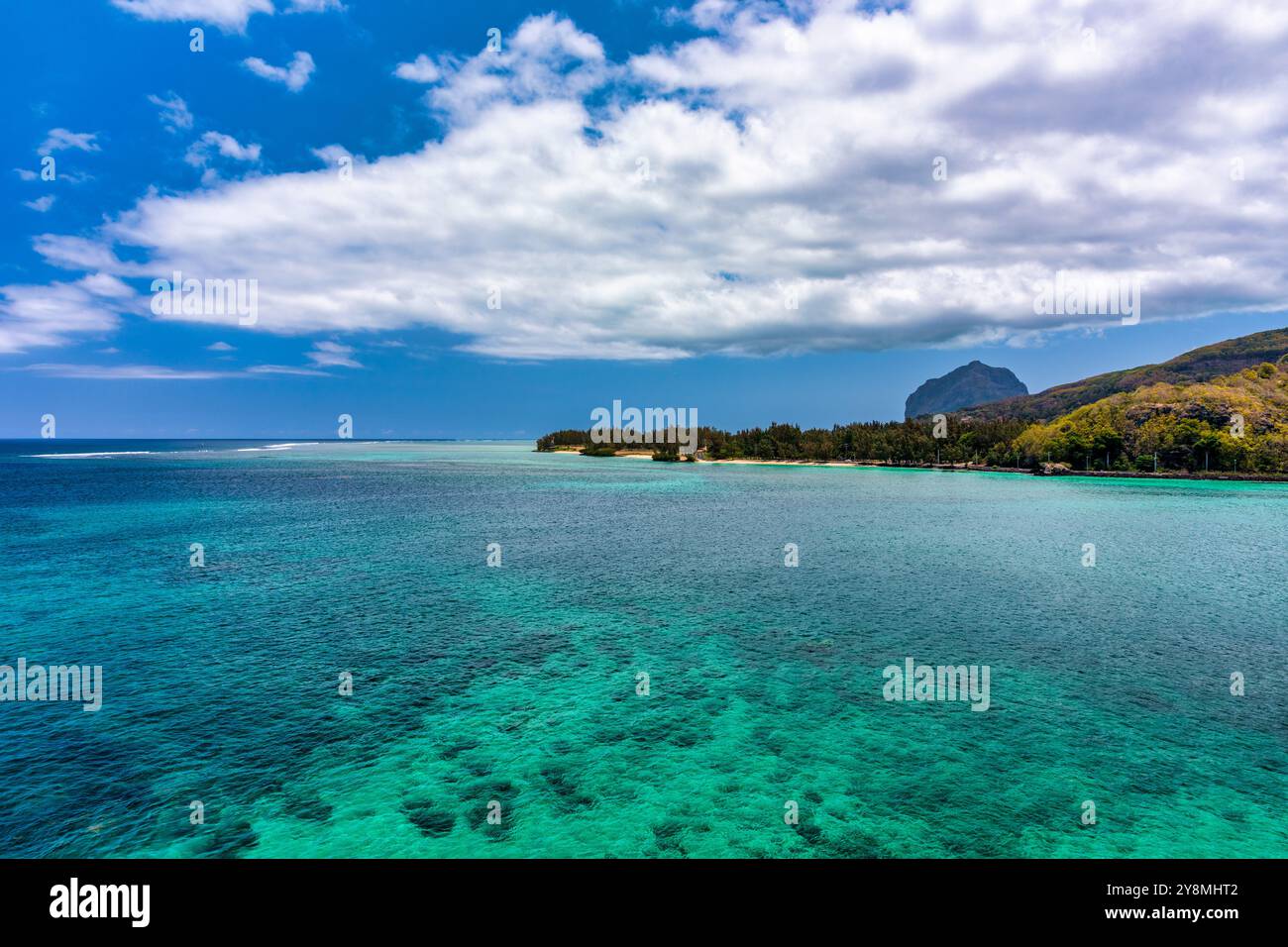 View of Baie du Cap from Maconde Viewpoint, Savanne District, Mauritius ...