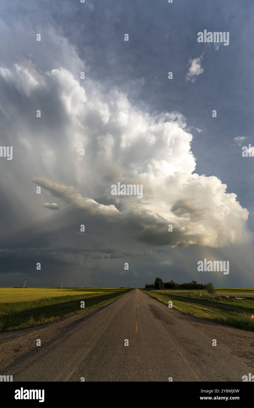 Summer Storms in the Canadian Prairies Dramatic Scenes Stock Photo - Alamy