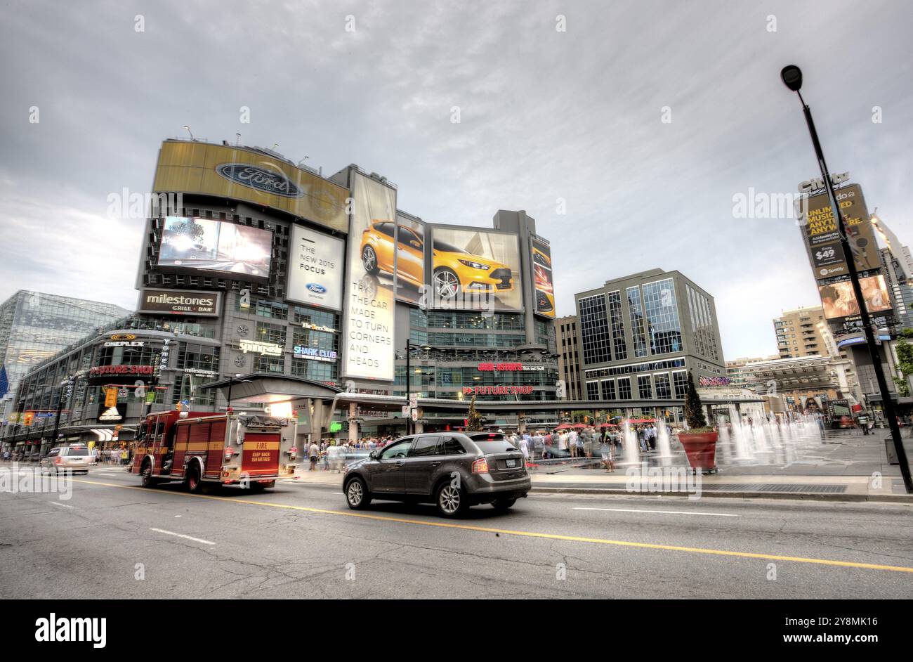Intersection in center town hi-res stock photography and images - Alamy
