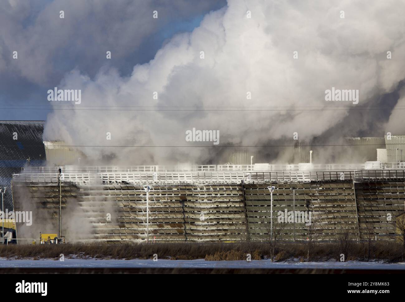 Industrial Pollution refinery in Saskatchewan Canada environment Stock ...