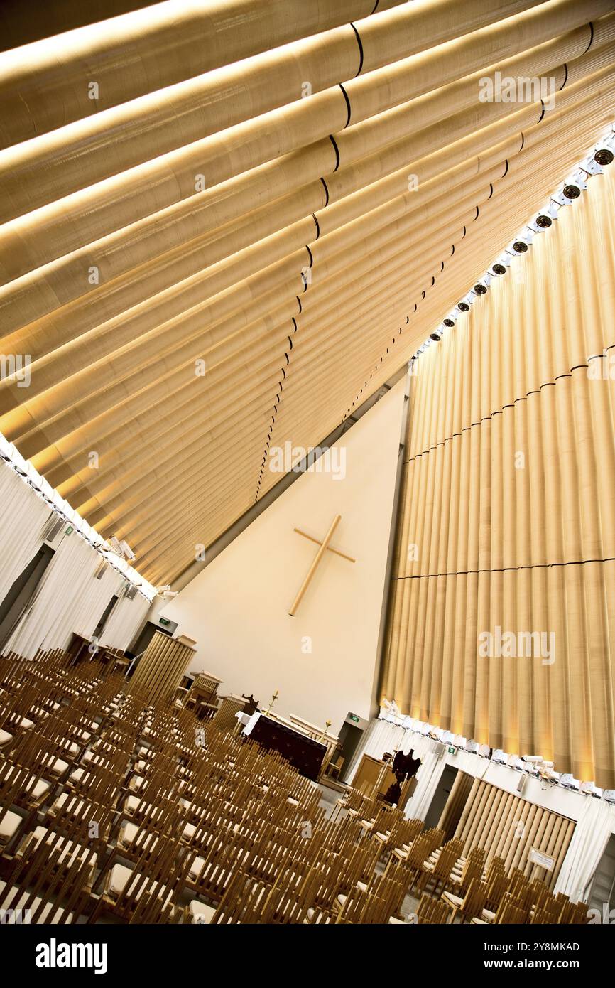 Cardboard Cathedral Christchurch New Zealand Earthquake Memorial Stock ...