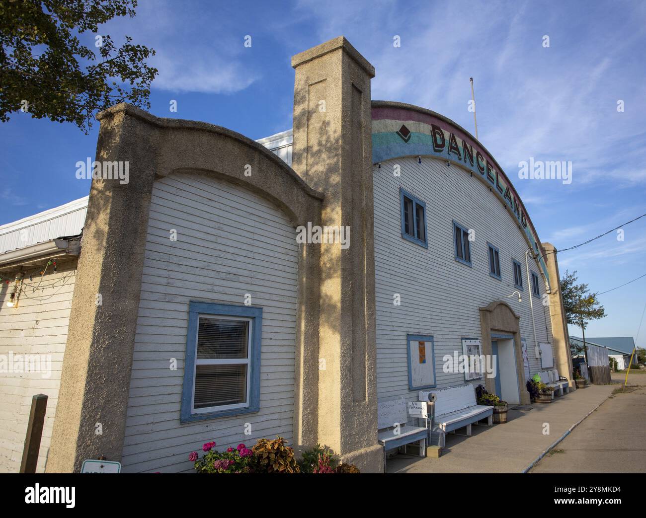 Dance Hall Saskatchewan Watrous Canada old renovated Stock Photo - Alamy