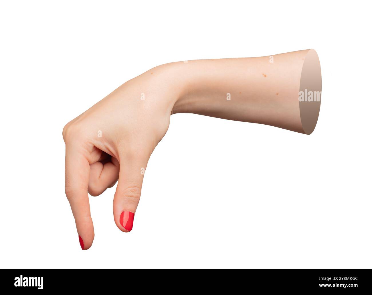 Woman holding small tiny Cut Out Stock Images & Pictures - Alamy