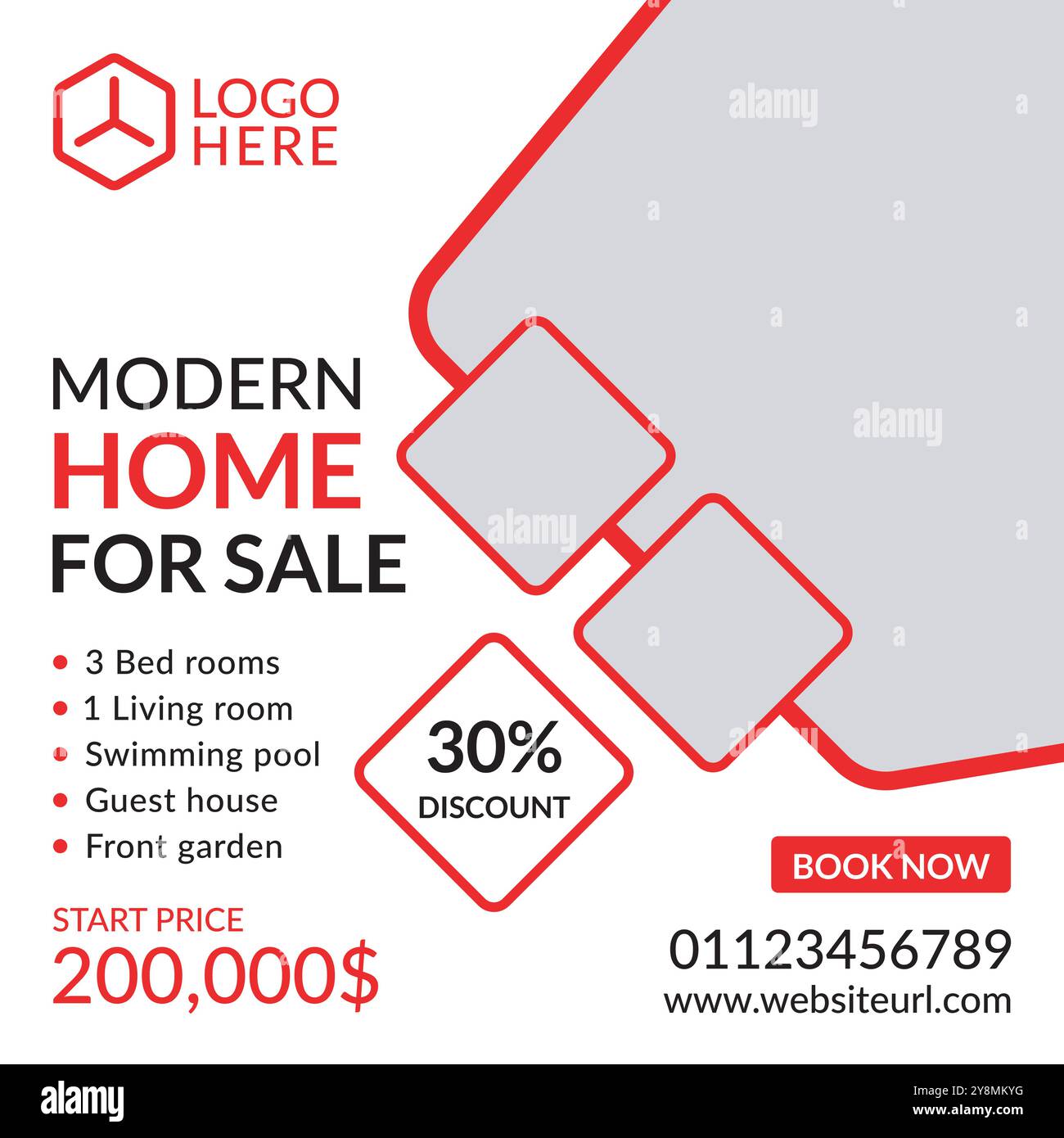 Vector real estate house sale Instagram and Facebook post design or ...