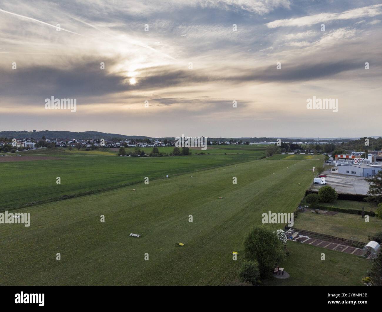 Small runway aerodrome Stock Photo - Alamy