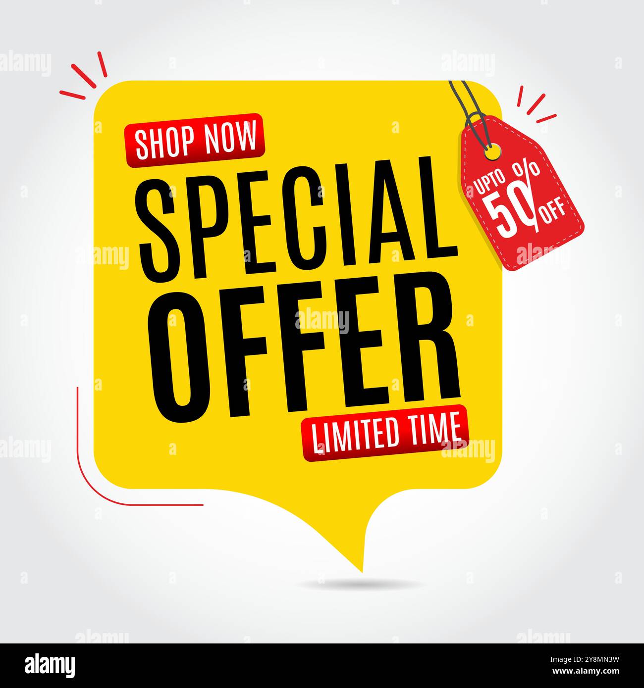 Special offer vector design template, Sale banner tag, special offer ...