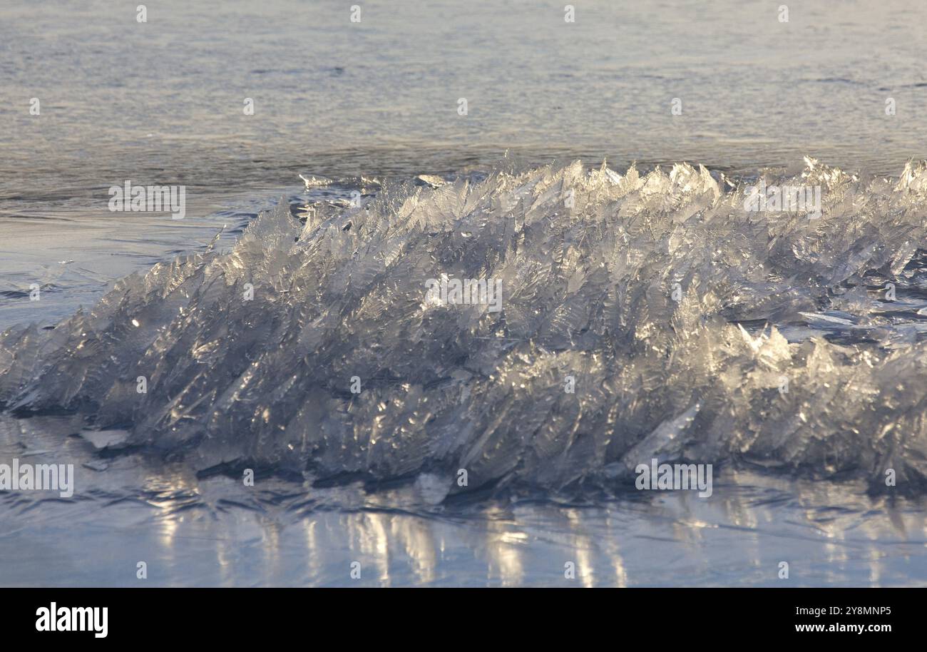 Ice chips on frozen lake hi-res stock photography and images - Alamy