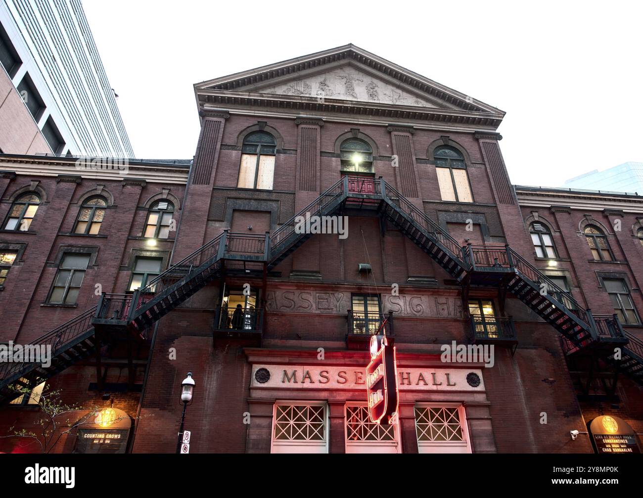Massey Hall Toronto sign exterior Concert Hall Stock Photo - Alamy