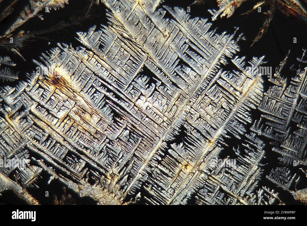 Paracetamol crystals under the microscope Stock Photo - Alamy