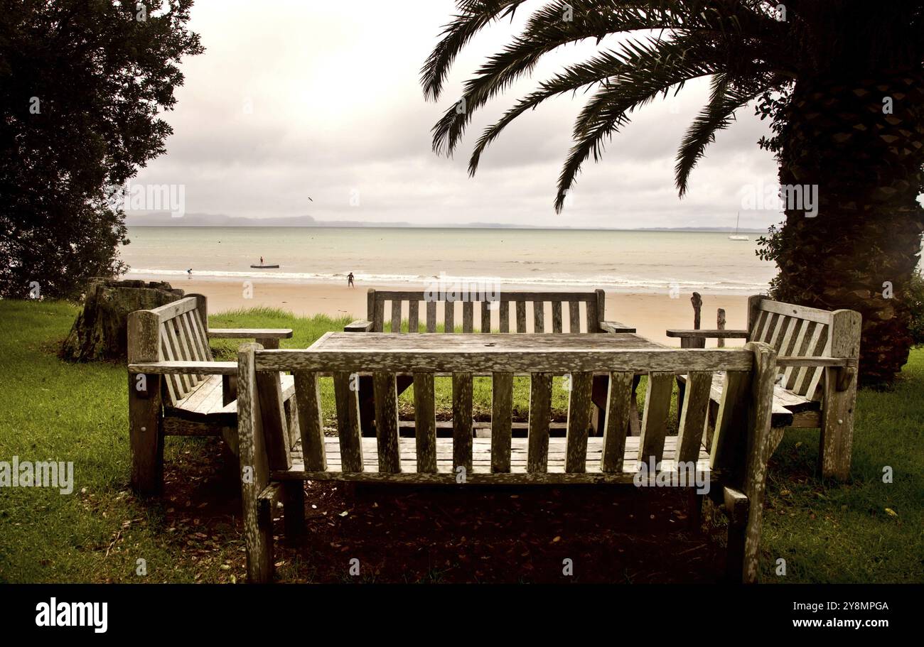 Stanmore Bay New Zealand beach front town Stock Photo - Alamy