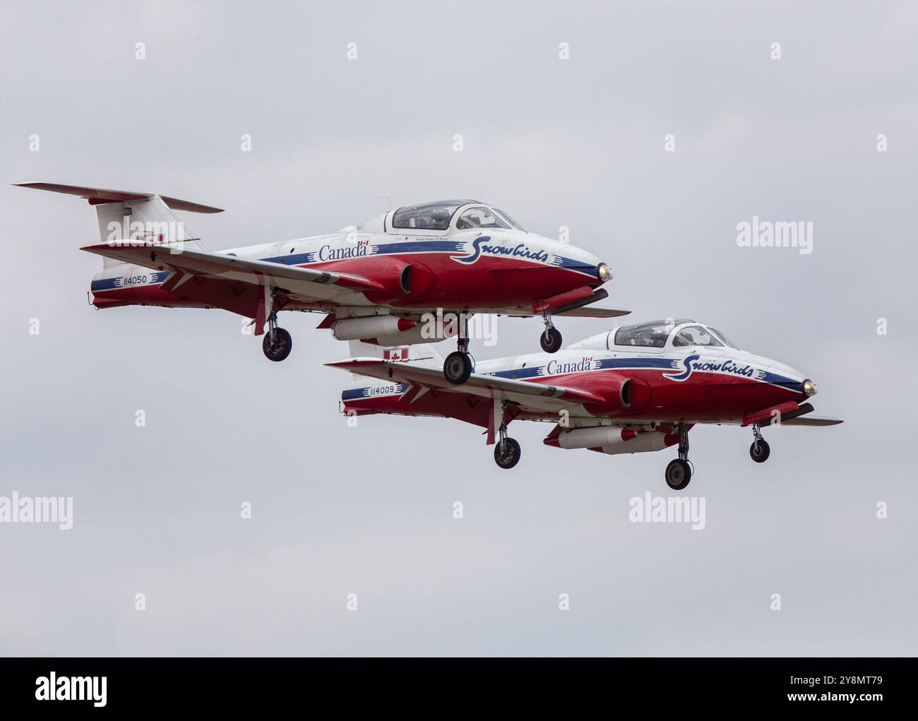 Snowbirds in Flight Canada formation acrobatic flying team Stock Photo ...