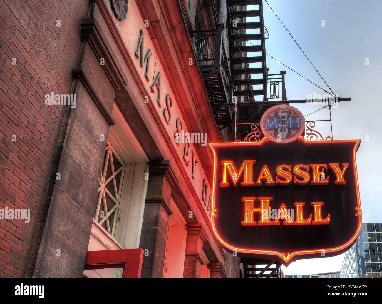 Massey Hall Toronto sign exterior Concert Hall Stock Photo - Alamy