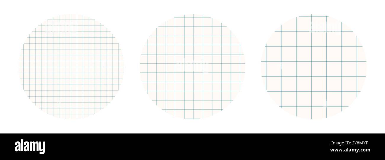 Grid Paper Round Frames. Background for Collages Design Stock Vector ...