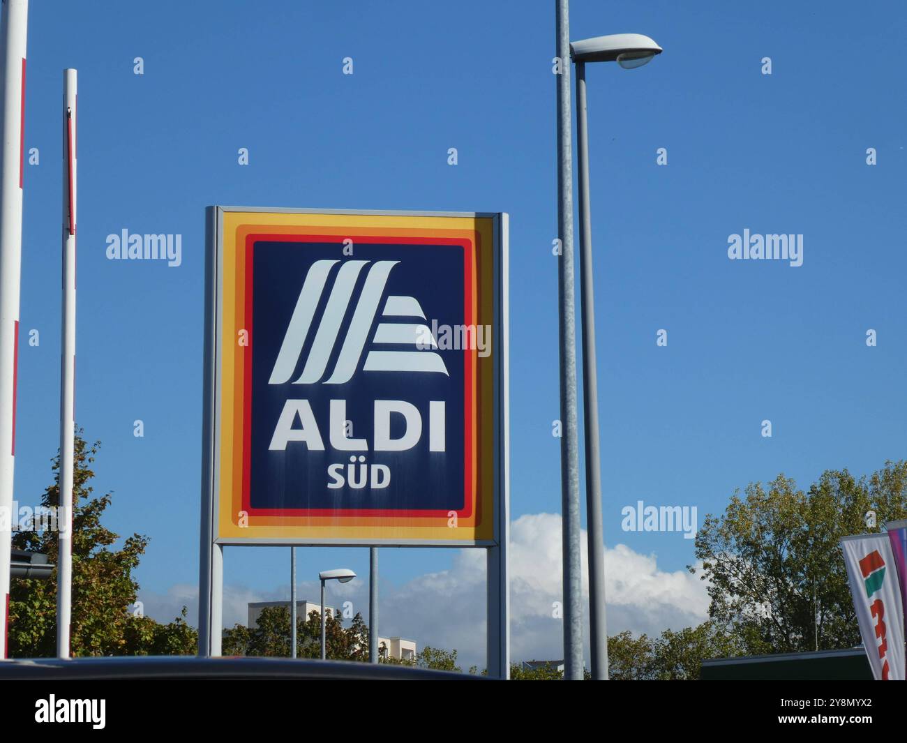 Logo, Schriftzug des Discounter ALDI - SUED *** Logo, lettering of the ...