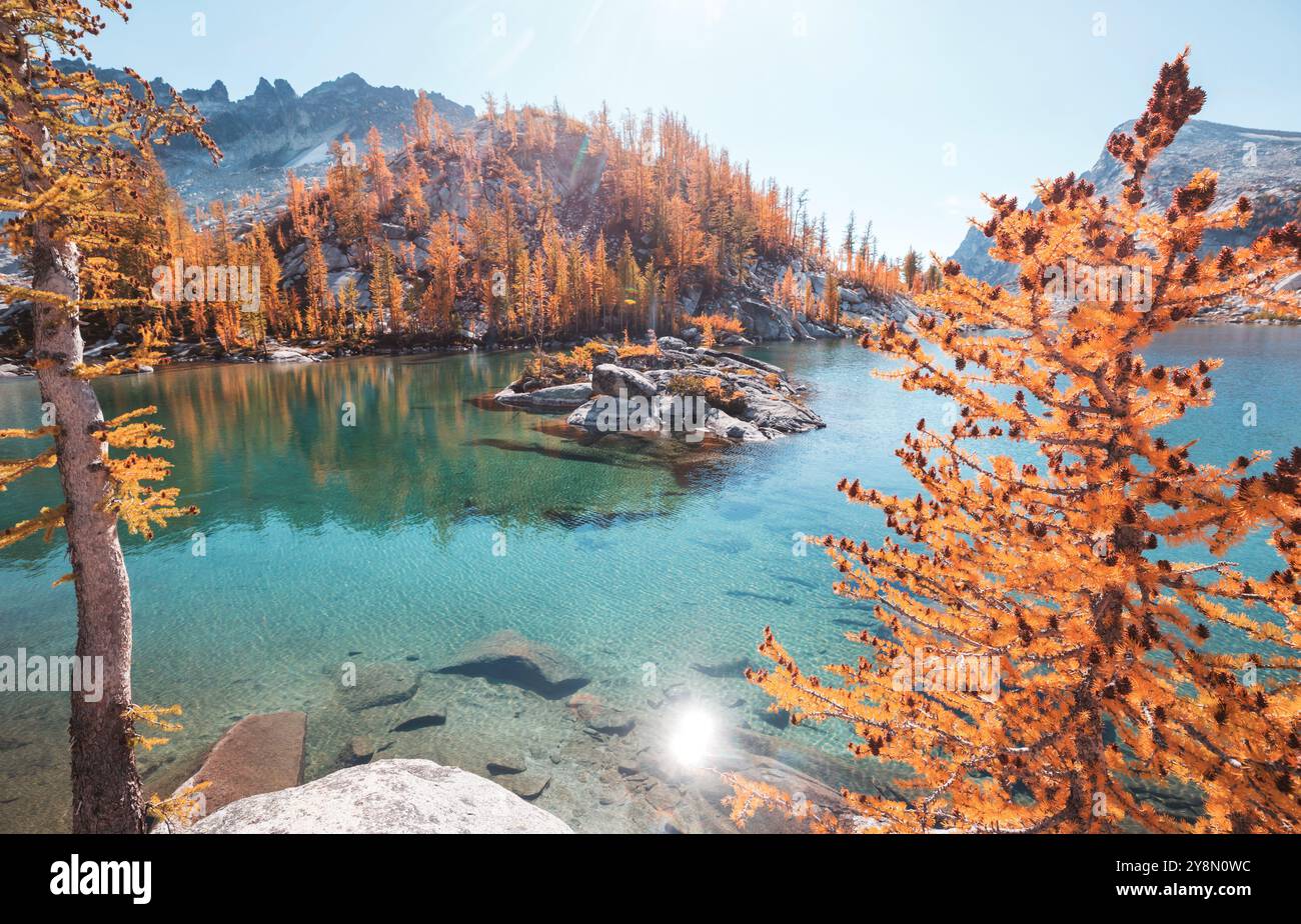 Beautiful Alpine lakes wilderness area in Washington, USA Stock Photo ...