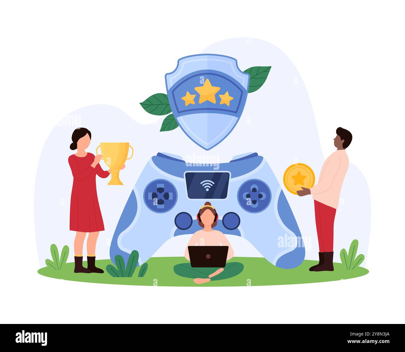 Online multiplayer game tournament, win championship, reward prizes for ...