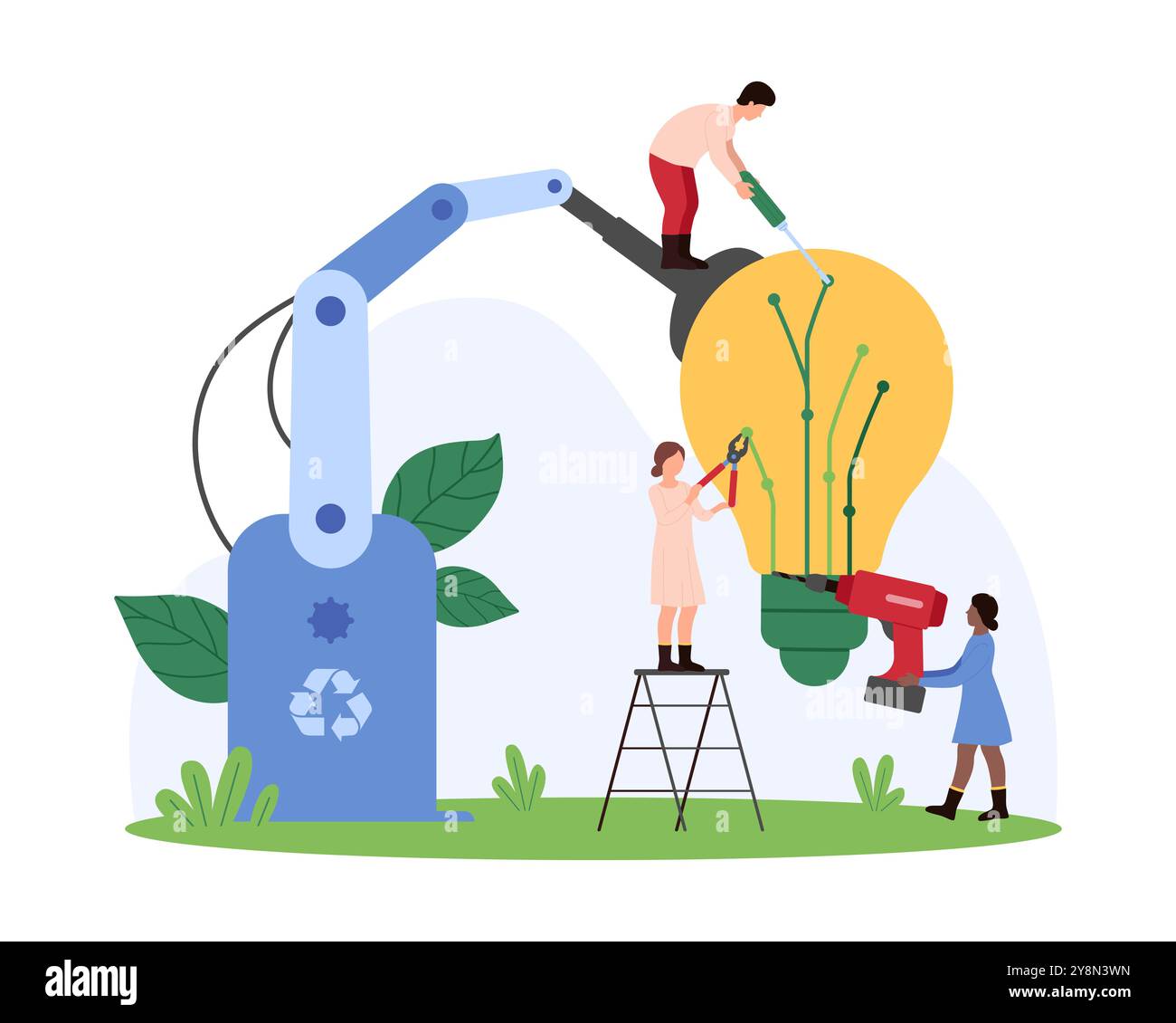 Development of green energy eco project, sustainability ideas using AI ...